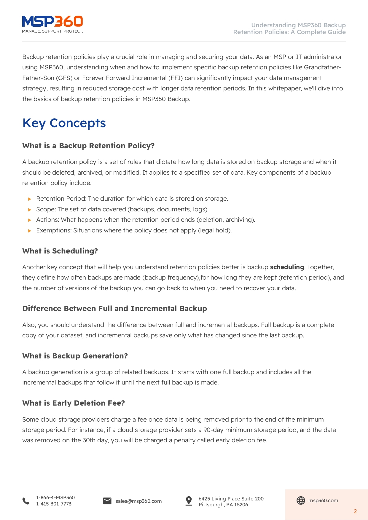 Understanding MSP360 Backup Retention Policies: A Complete Guide